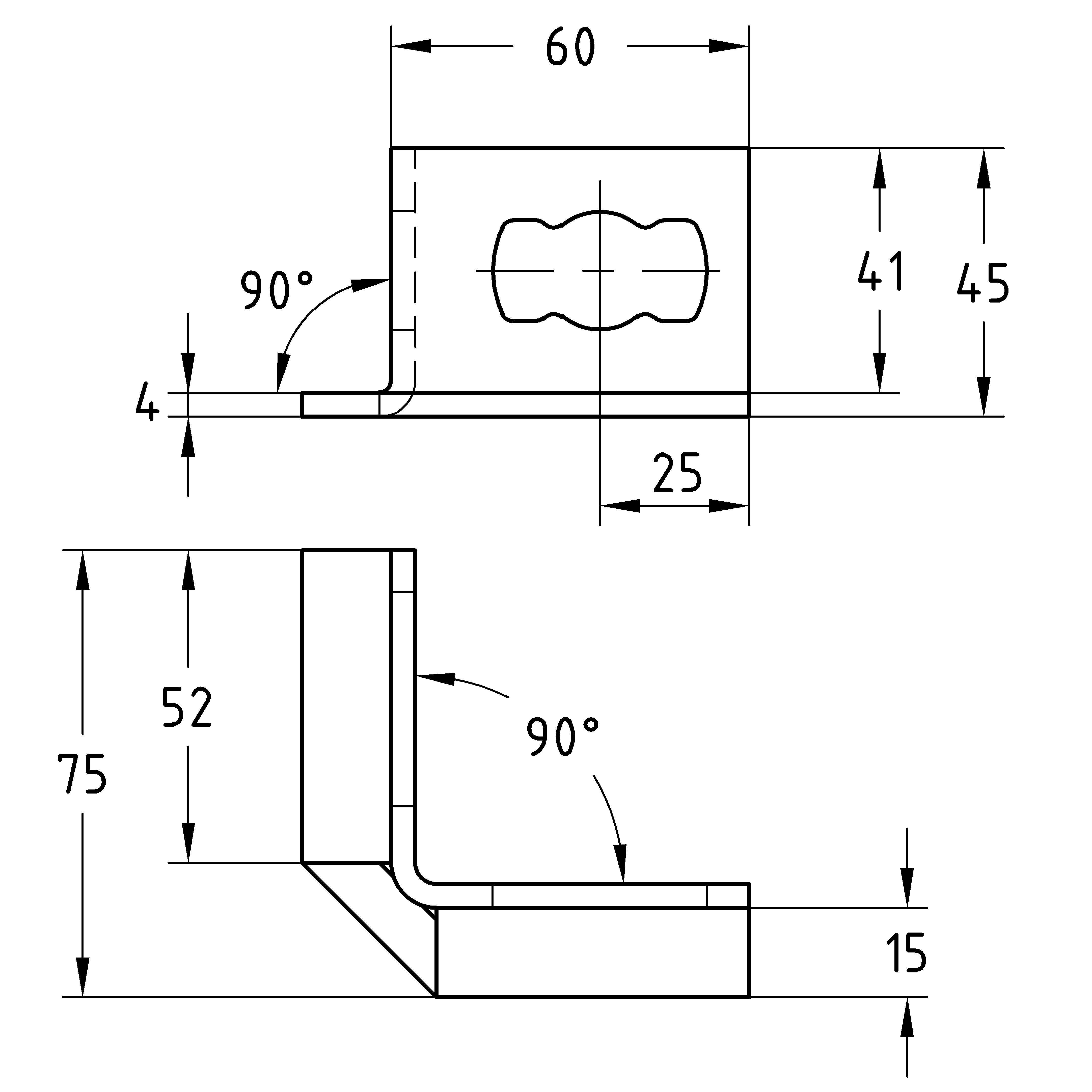 MÜPRO | MPR-Winkelplatte 90° Typ S+ 1+1
